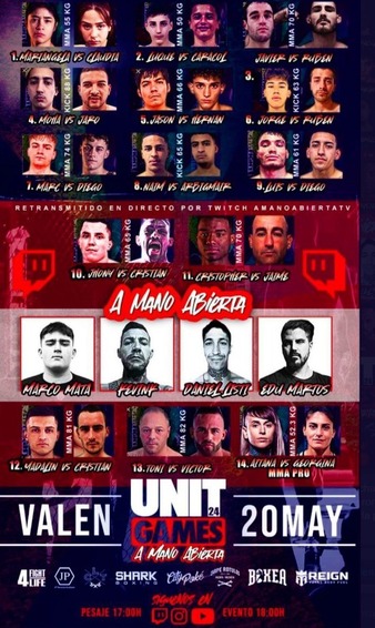 Unit Games 24: A mano abierta edition | MMA & Kickboxing Event | Tapology