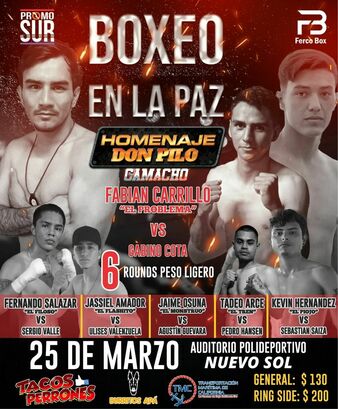 Boxeo en La Paz | Boxing Event | Tapology