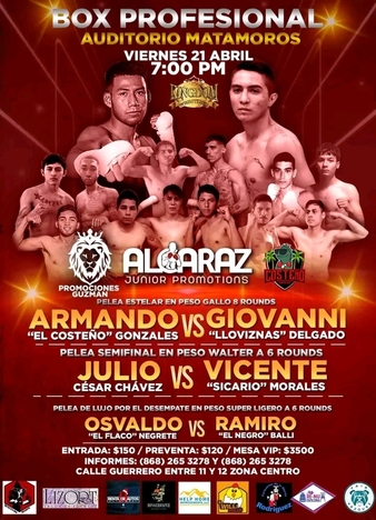 Jose Luis Infante vs. Abel Rosales Hilario, Gonzalez vs. Delgado ...