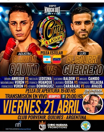 Agustin Gauto vs. Luis Guerrero, Gauto vs. Guerrero | Boxing Bout ...