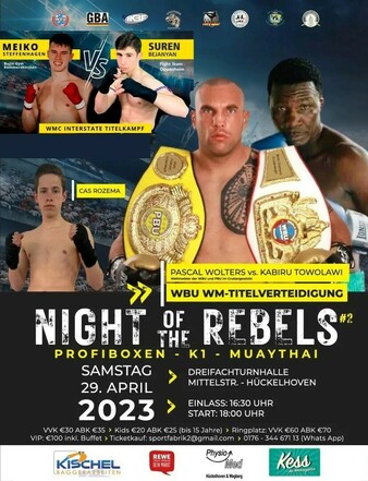 Night of Rebels | Boxing Event | Tapology