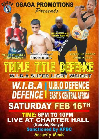 Jane Kavulani vs. Mercy Acayo, Mwangi vs. Cheka | Boxing Bout | Tapology