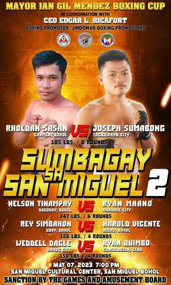 Sumbagay sa San Miguel 2 | Boxing Event | Tapology