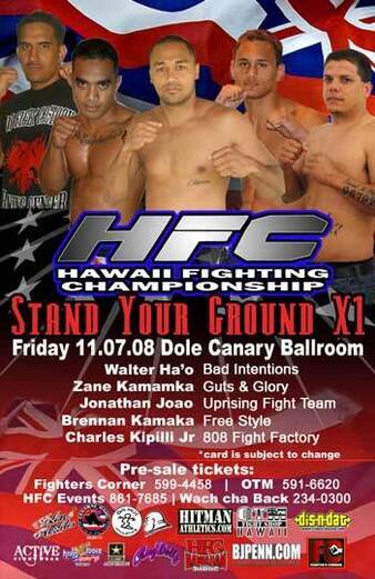 Hawaii FC: Stand Your Ground 11 | MMA & Kickboxing Event | Tapology