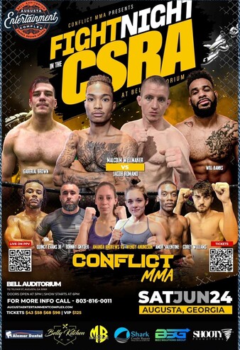 Comflict MMA 58: Fight Night in the CSRA | MMA & Kickboxing Event ...