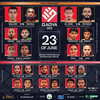Adham Ehab vs. Abdelrahman Sayed Baresem, Qadya MMA 3 | MMA Bout | Tapology