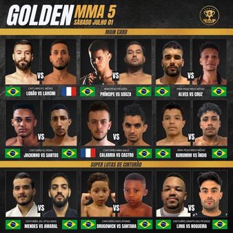 Nathanael Calabria vs. Mateus Castro, Golden MMA 5 | MMA Bout | Tapology