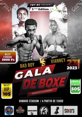 Masudi Cedrick Gakuba vs. Muhindo Vianney Bahati, Gala de Boxe | Boxing ...