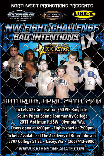 Northwest Fight Challenge 9: Bad Intentions | MMA, Kickboxing, & Muay ...