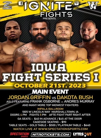 Iowa Fight Series 1 | MMA Event | Tapology