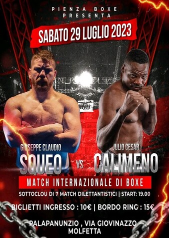 Claudio Squeo vs. Julio Cesar Calimeno, Squeo vs. Calimeno | Boxing ...