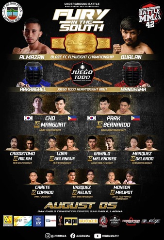 UGB 42: Fury in the South | MMA Event | Tapology