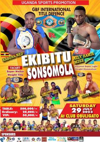 Muhamad Sebyala vs. Ally Hamisi Mzee, Ekibitu Sonsomola | Boxing Bout ...