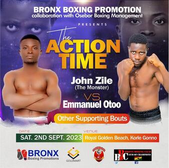 Daniel Quaye vs. Billy Quaye, The Action Time | Boxing Bout | Tapology