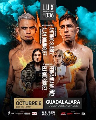 Brahyan Zurcher vs. Carlos Tenorio, Lux Fight League 36 | MMA Bout ...