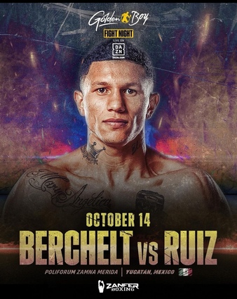 Miguel Berchelt vs. Diego Alberto Ruiz, Golden Boy Fight Night | Boxing ...