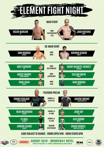 Element Fight Night 2 | MMA & Kickboxing Event | Tapology