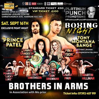 John Brennan vs. Luke Middleton, Brothers in Arms Boxing Show | Boxing ...