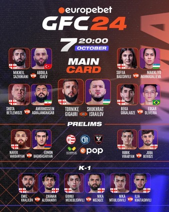 Shota Betlemidze vs. Amirhossein Aghajanghasab, GFC 24 | MMA Bout | Tapology