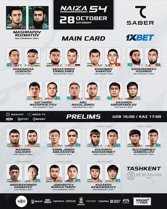 Naiza Fc 54: Ruzmatov Vs. Mashrapov | Mma Event | Tapology