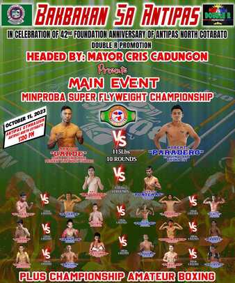 Robert Paradero vs. Arnold Garde, Bakbakan sa Antipas | Boxing Bout ...
