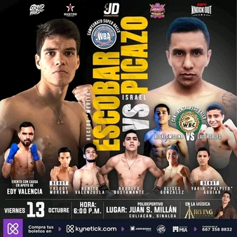 Hector Escobar vs. Israel Rodriguez, Escobar vs. Picazo | Boxing Bout ...