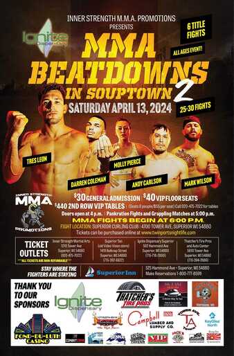 Inner Strength MMA 25: MMA Beatdowns in Souptown 2 | MMA & Grappling ...