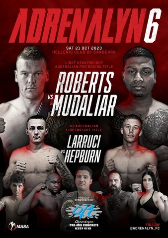 Bryan Roberts vs. Krishna Mudaliar, Adrenalyn 6 | Boxing Bout | Tapology