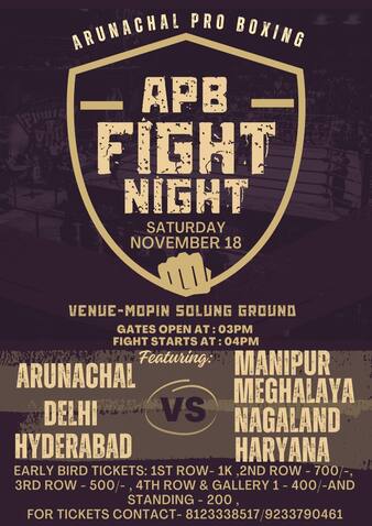 APB Fight Night | Boxing Event | Tapology