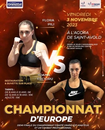 Lorye Ruyer vs. Aleksandra Vujovic, Championnat d'Europe | Boxing Bout ...