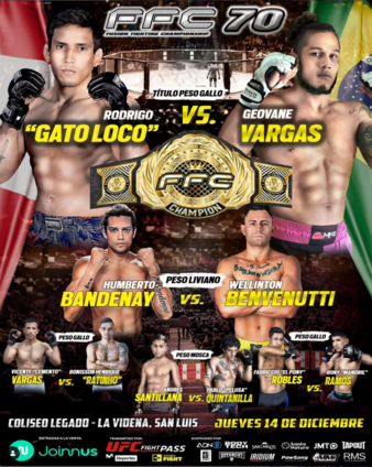 Rodrigo Vera vs. Rogerio Ferreira, FFC 70 | MMA Bout | Tapology