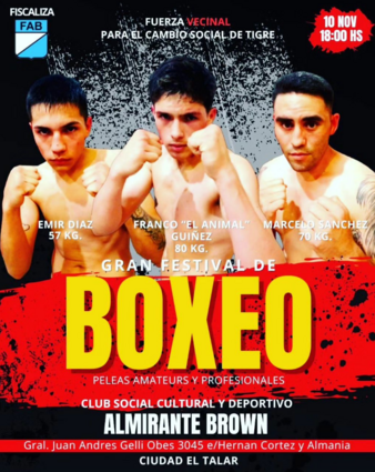 Nicolas Andino vs. Jonathan Ariel Leyes, Gran Festival de Boxeo ...