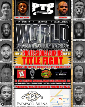 Tyrell Boyd vs. Sanny Duversonne, World Championship Boxing | Boxing Bout | Tapology