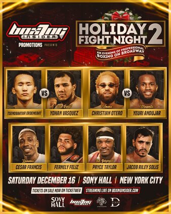 Holiday Fight Night 2 | Boxing Event | Tapology