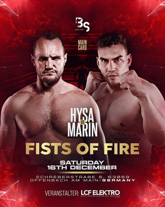 Arjon Kajoshi vs. Bruno Knjezevic, Fists of Fire | Boxing Bout | Tapology