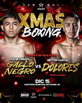 Kevin Crespo vs. Hector Garcia Dolores, Xmas Boxing | Boxing Bout ...
