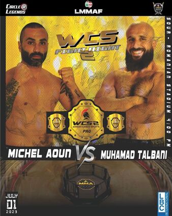 Hassan Mawla vs. Roudy Bteich, WCS Fight Night 2 | MMA Bout | Tapology