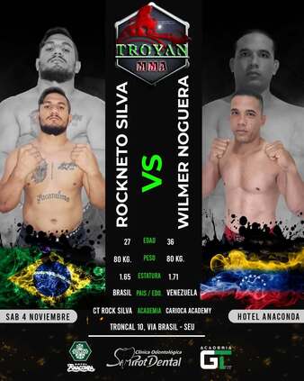 Clauson Daniel vs. Neomar Carrasquel, Troyan Venezuela vs Brazil | MMA ...