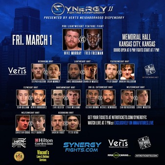 Synergy FC 11: Kansas City Fight Night | MMA & Kickboxing Event | Tapology