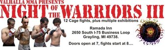 Valhalla MMA: Night of the Warriors 3 | MMA Event | Tapology