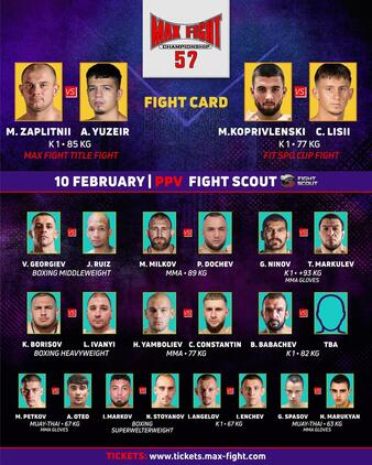 Max Fight 57 | Combat Sports Event | Tapology
