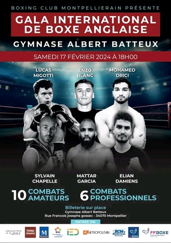 Gala International de Boxe Anglaise | Boxing Event | Tapology