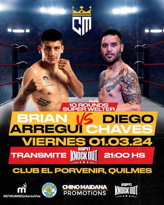 Arregui vs. Chaves | Boxing Event | Tapology