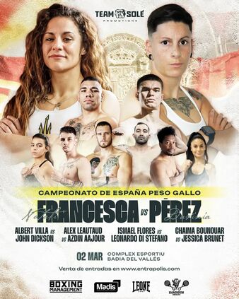 Francesca vs. Pérez | Boxing Event | Tapology