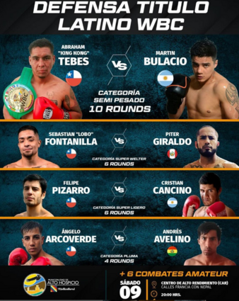 Abraham Tebes vs. Martin Bulacio, Tebes vs. Bulacio | Boxing Bout ...