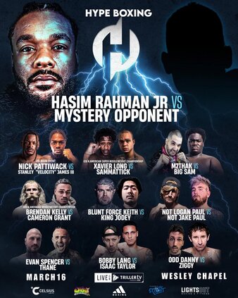 Rahman Jr. vs. Mystery Opponent | Boxing Event | Tapology