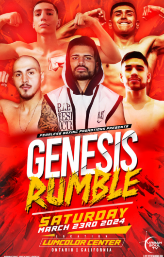 Genesis Rumble | Boxing Event | Tapology