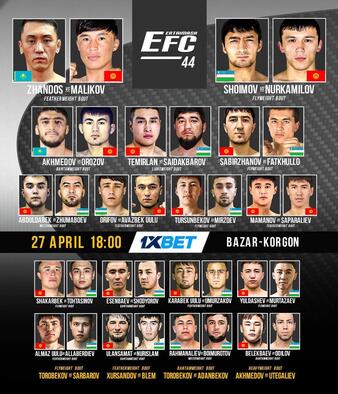 EFC Global 44: Malikov vs. Ermek | MMA Event | Tapology