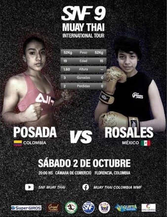 Karol Posada vs. Valeria Rosales, Saturday Night Fight | Muay Thai Bout ...