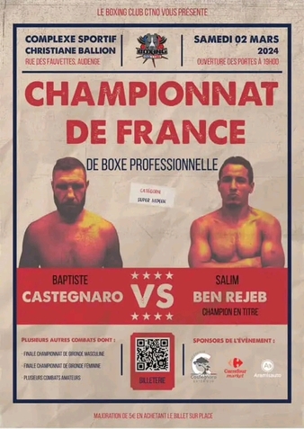 Salim Ben Rejeb vs. Baptiste Castegnaro, Ben Rejeb vs. Castegnaro ...